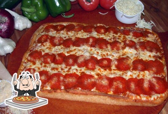 Menu at Jim's Razorback Pizza pizzeria, Lowell, 326 N Bloomington St