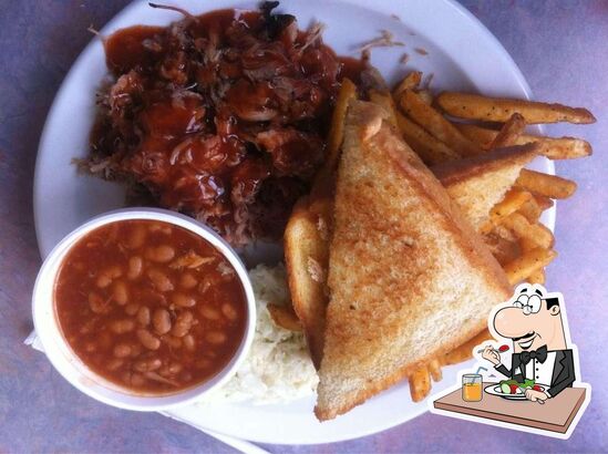 Menu at Hog wild bbq, Marked Tree
