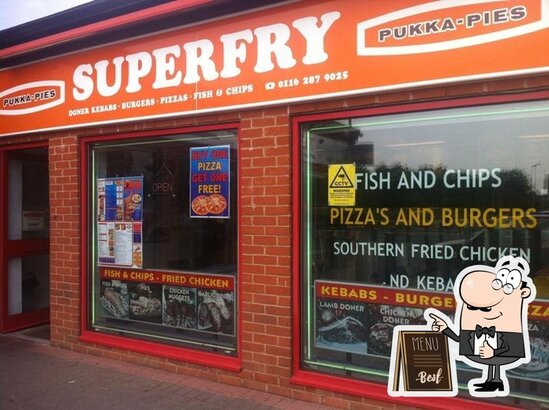 Menu at Superfry Leicester restaurant, Leicester