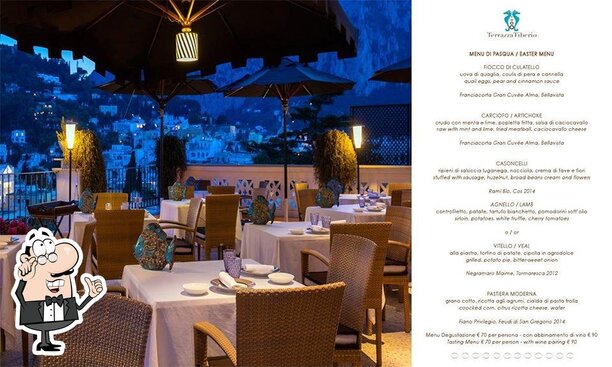 Menu da Terrazza Tiberio ristorante, Capri