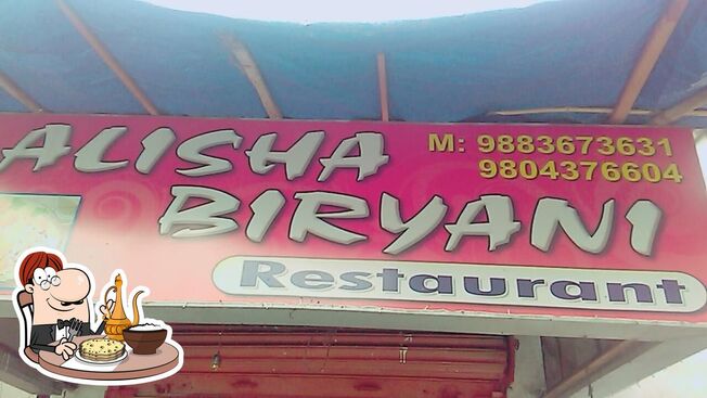Menu at Alisha biriyani, Chandannagar