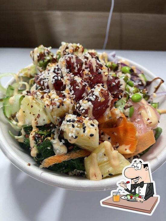 Menu at Aloha poke' bowls restaurant, Marcoola