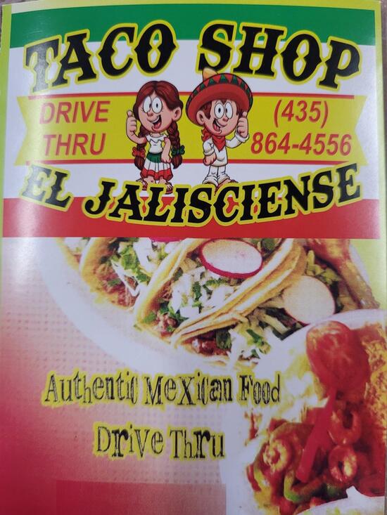 Menu at Taco Shop El Jalisciense restaurant, Delta