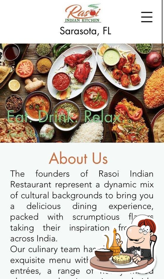 Rasoi Indian Kitchen in Sarasota - Restaurant menu and reviews