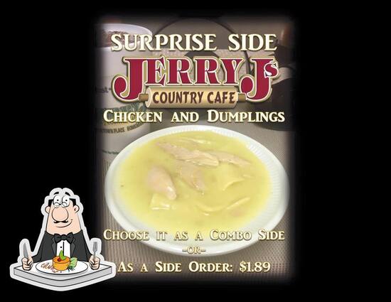 Menu at Jerry J's cafe, Blackshear, US-84