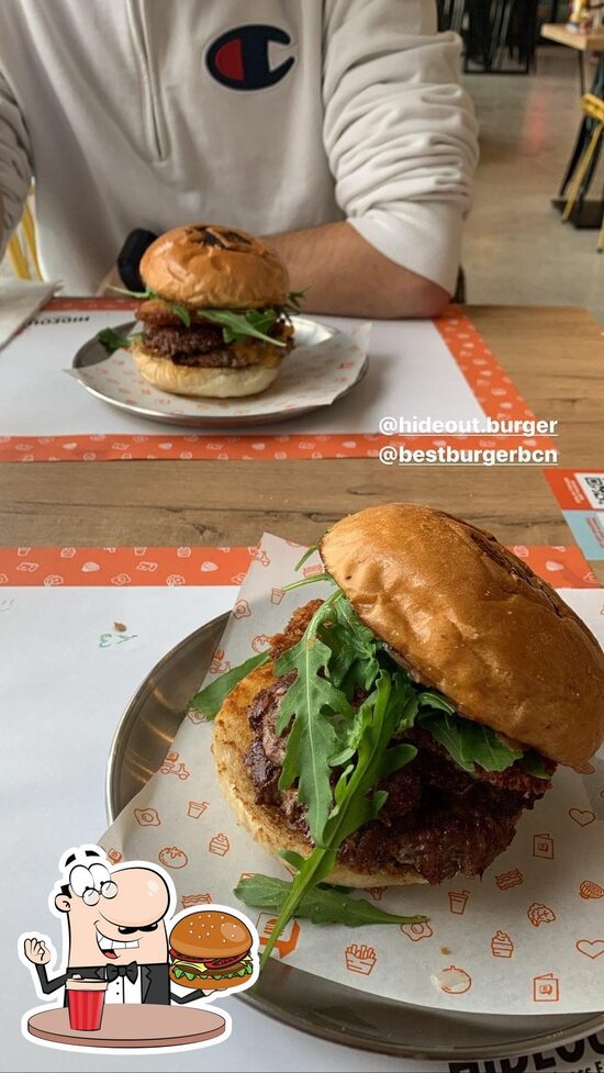 Hideout Burger, Av. Diagonal, 121 in Barcelona - Restaurant menu and ...