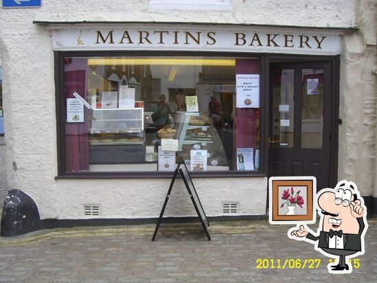 Menu at Martins Bakery, Mevagissey