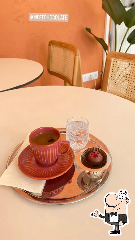 Menu at Nest chocolate cafe, Alanya