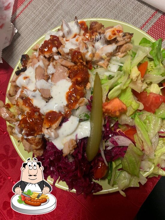 Menu at Zakora Gyros Syrian Restaurant, Budapest