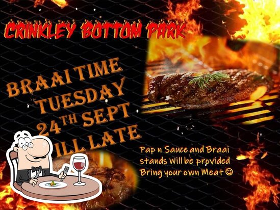 Menu at Crinkley Bottom Park pub & bar, Waterfall