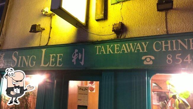 Menu at Sing Lee fast food, Abergavenny