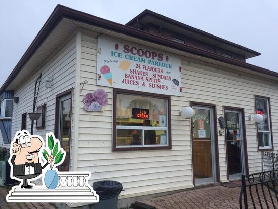 Menu at Scoops Ice Cream Parlour, Oshawa