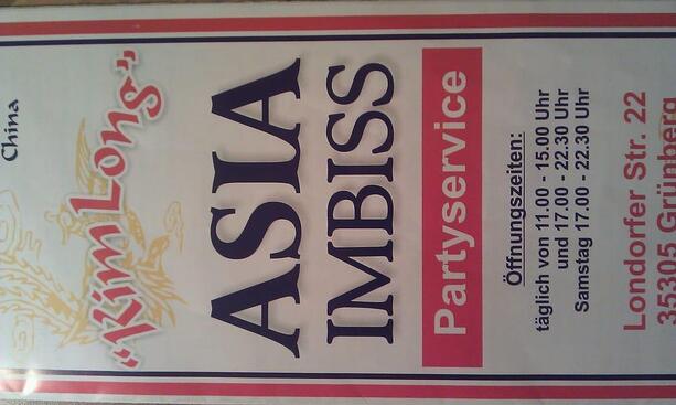 Speisekarte von Asia Imbiß Kim Long restaurant, Grünberg