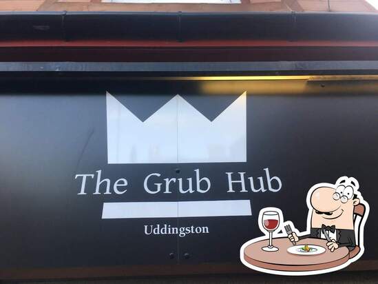 Menu at Grub Hub Uddingston cafe, Glasgow