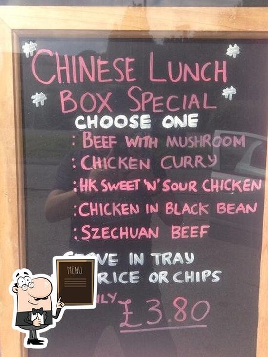 Menu at Magic Wok fast food, Cinderford