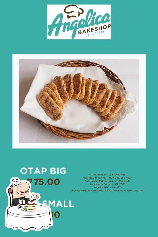 Angelica Bakeshop desserts, Cebu City, Osmeña Blvd - Restaurant menu ...