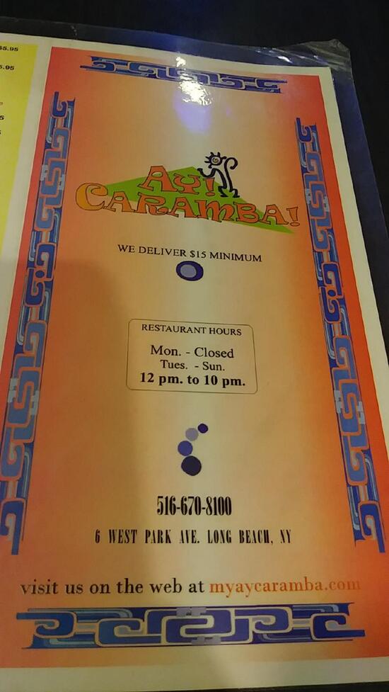 Ay! Caramba!, Island Park - Menú del restaurante, precios y reseñas
