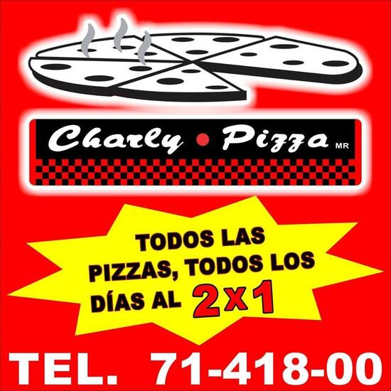 Menu at Charly Pizza restaurant, Córdoba