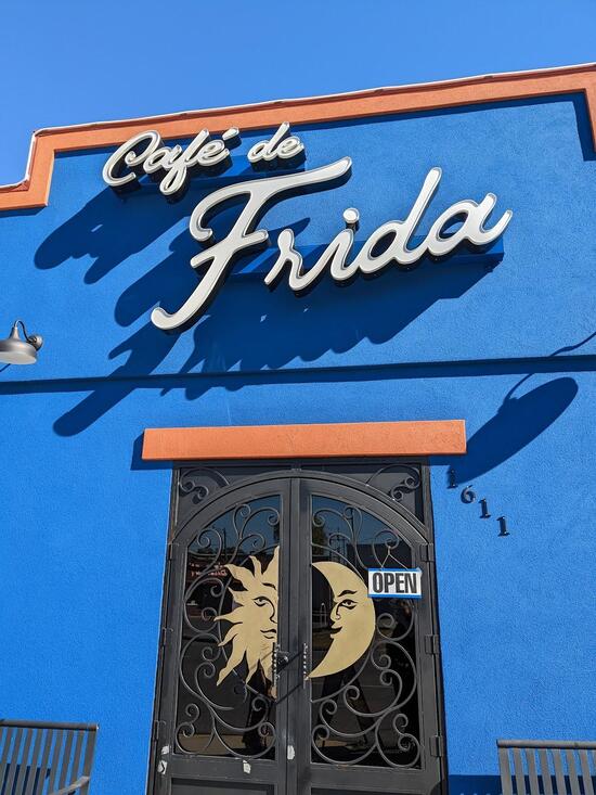 Menu at Café de Frida, Florence