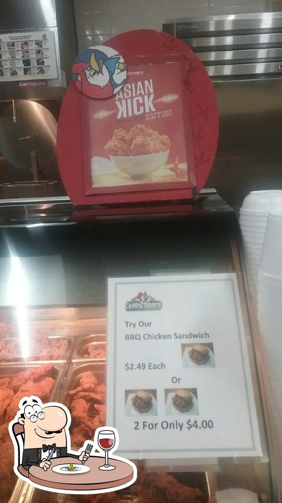 Menu at Chester's Chicken restaurant, Lake