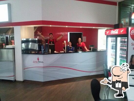 Menu at Gyropolis restaurant, Belgrade