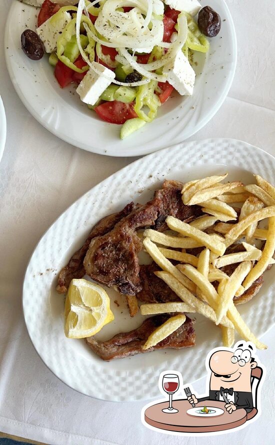 Menu at Taverna Nikos, Kriopigi