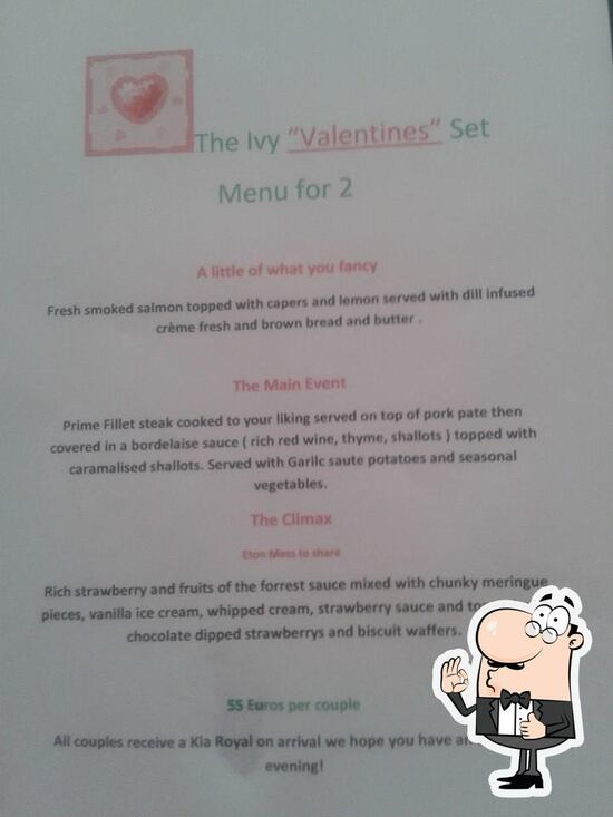 Menu at The Ivy Restaurant, Los Cristianos
