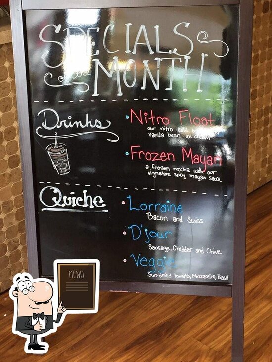 Menu at Brew Ha Ha at the Colony cafe, Erie