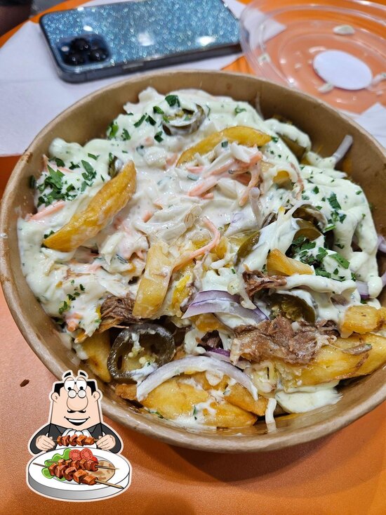 Menu at Loaded Fries restaurant, Glasgow