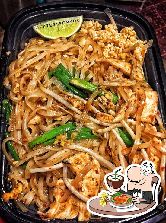 Menu at Nong's Thai Cuisine restaurant, Golden Valley