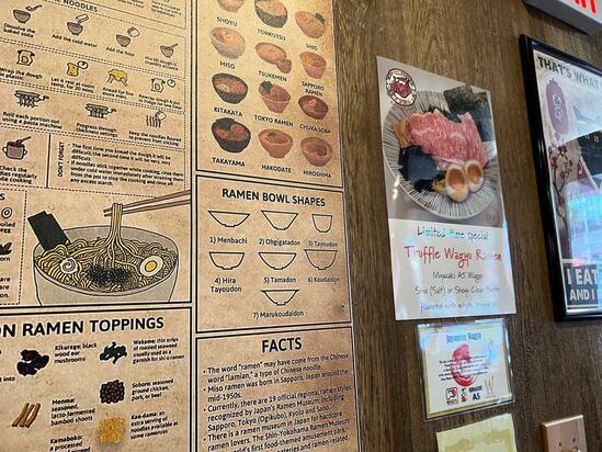 Menu at Zuru Zuru Ramen and Donburi restaurant, Malden