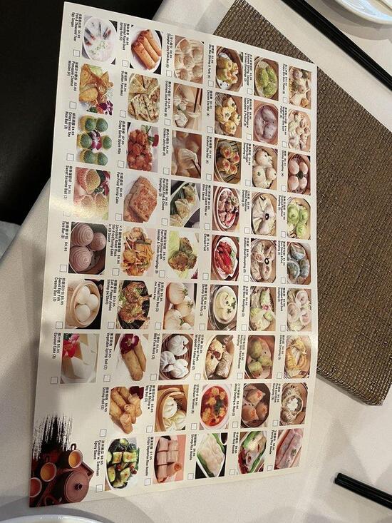Menu at Dim Sum Palace restaurant, West New York, 33 W 33rd St