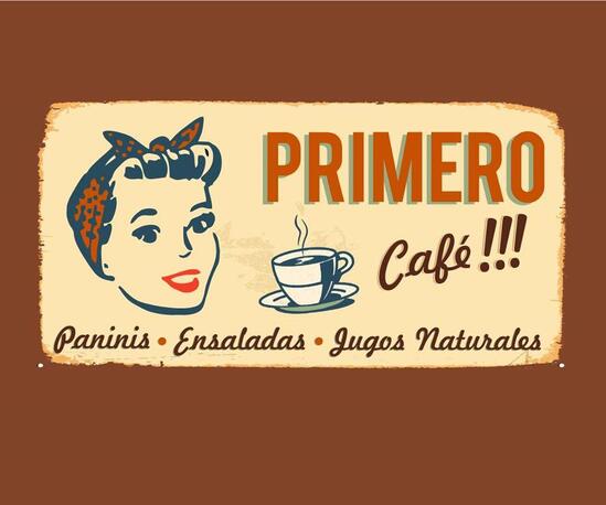 Menu at Primero Café, Ciudad López Mateos, Dr. Claudio Bernard N.