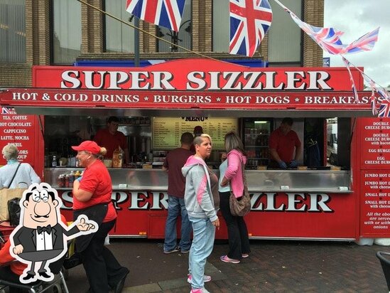 Menu at Super Sizzler cafe, Walsall
