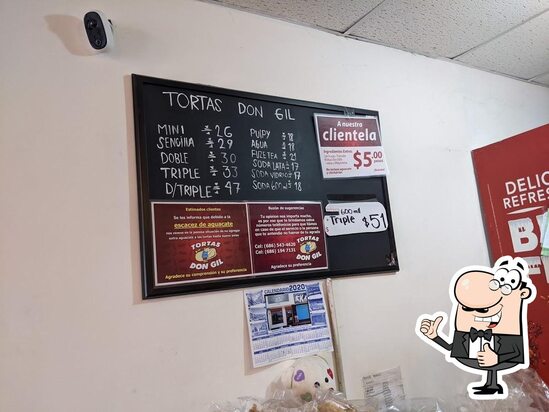 Carta del restaurante Tortas Don Gil, Mexicali, Villa Obregón 330