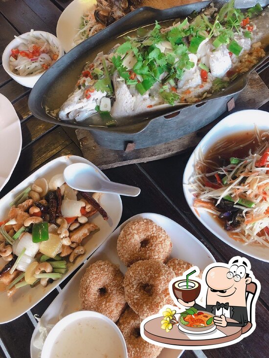 Menu at Baan Rim Nam Kitchen restaurant, Bang Pakong