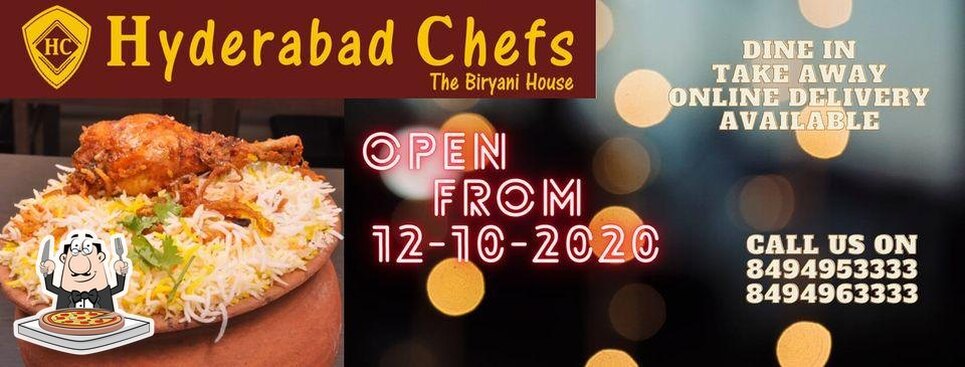 Menu at Hyderabad Chefs, Hyderabad, 163-165