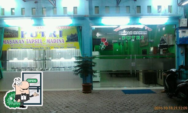 Menu at Rumah Makan Puteri restaurant, Bandar Labuhan