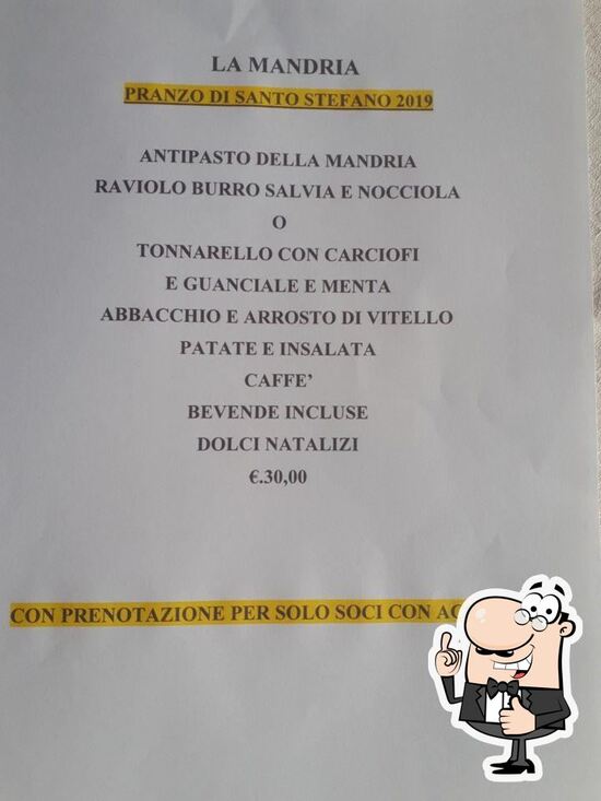 Menu da Ecoturismo La Mandria ristorante, Roma