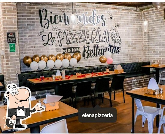 Carta de Elena Pizza y Parrilla, Bello