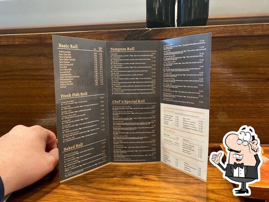 Menu at Sushi Koen restaurant, Round Rock