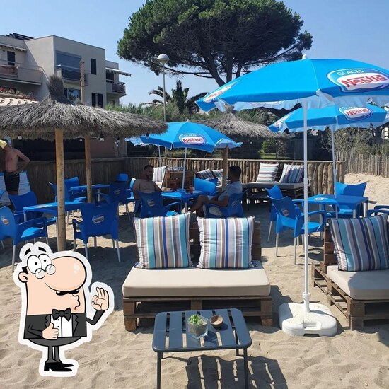 Menu au Cala beach bar, Saint-Cyprien