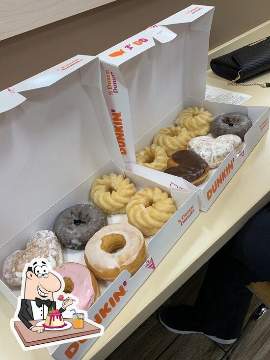 Menu at Dunkin' restaurant, Madera