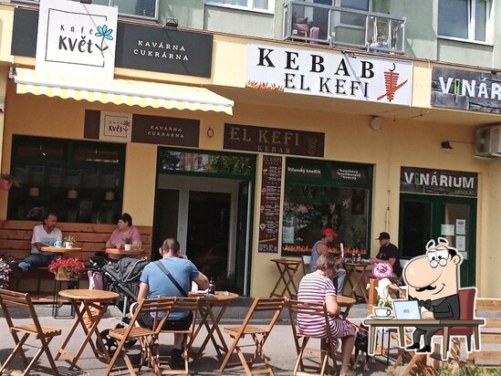 Menu at el kefi kebab restaurant, Prague