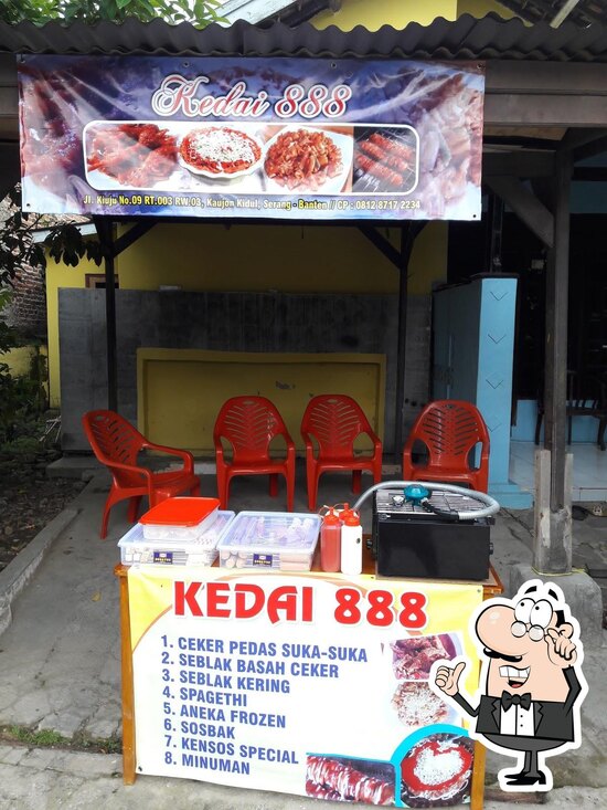 Menu at Kedai 888 cafe, Serang