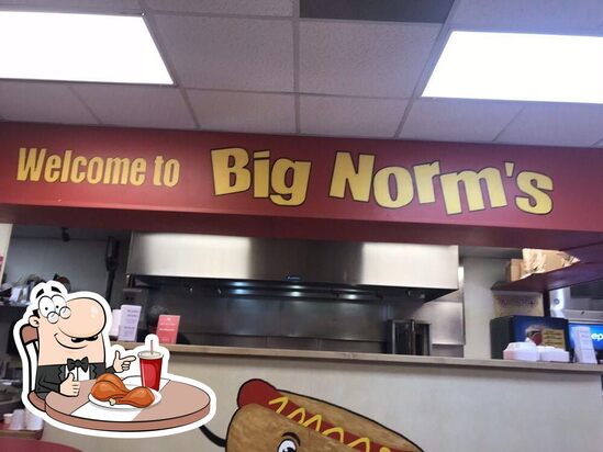 Menu at Big Norm's Hot Dogs restaurant, Gurnee, Grand Ave C