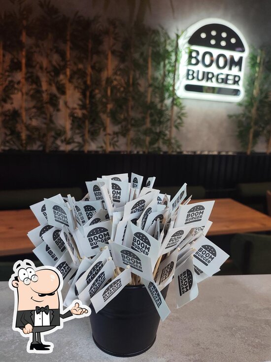 Menu at Boom Burger restaurant, Bitola