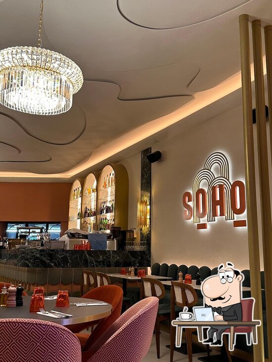 Menu at SOHO restaurant, Nice