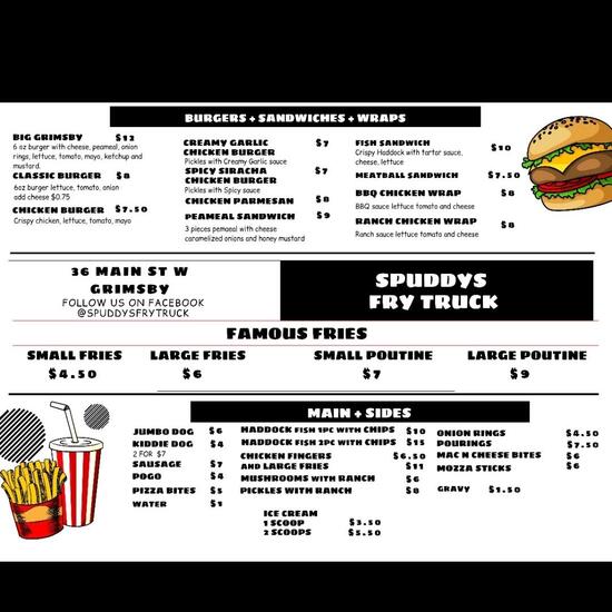 Spuddy's Fry Truck, Grimsby - Restaurant menu, prices and reviews