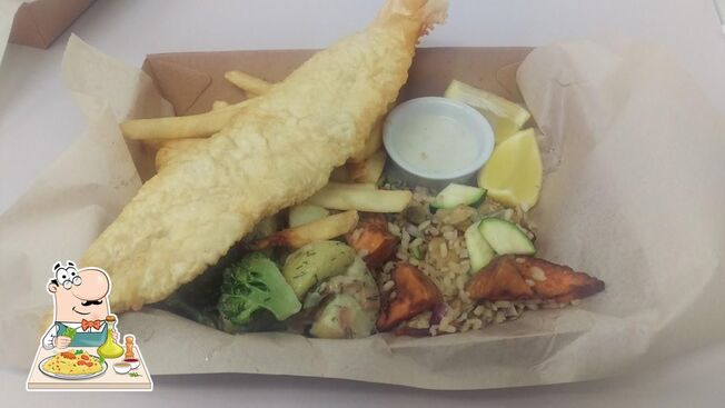 Carta de comida rápida Bunyip Fish And Chips, Bunyip